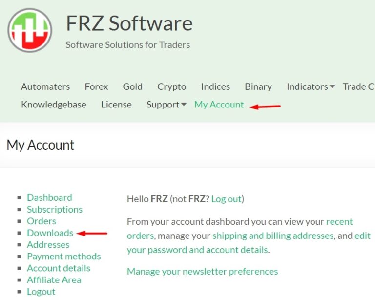 Get updates – for existing customers – FRZ Software